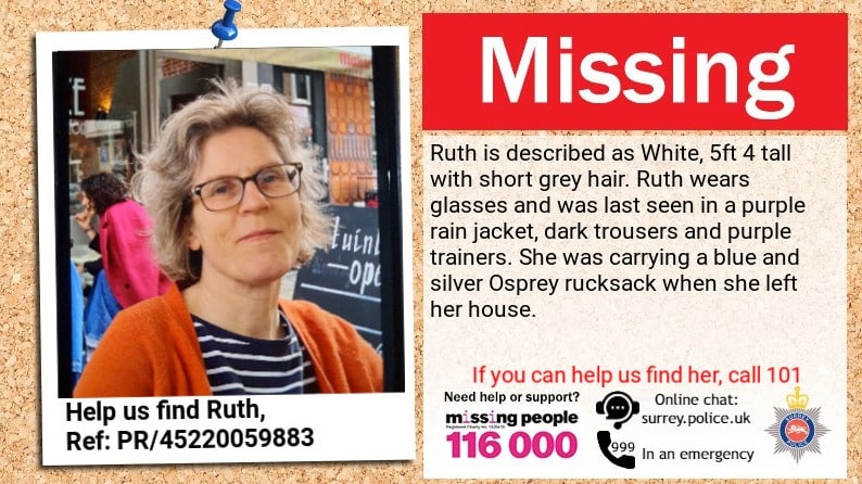 Missing Fiona Ruth Clasper from Redhill she has links to Brighton