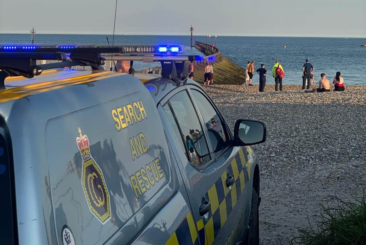 Multiple Coastguard teams and RNLI respond to a dog swept out to sea in ...